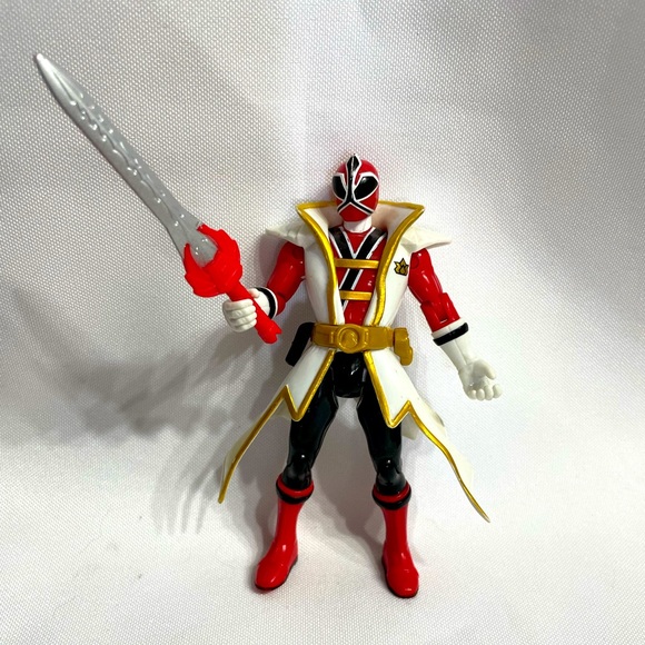 Toys | 4 Mmpr Power Rangers Super Samurai Red Fire Ranger Action Figure ...